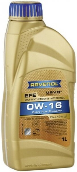 Motorový olej Ravenol EFE 0W-16, 1L — Autodíly PEMA