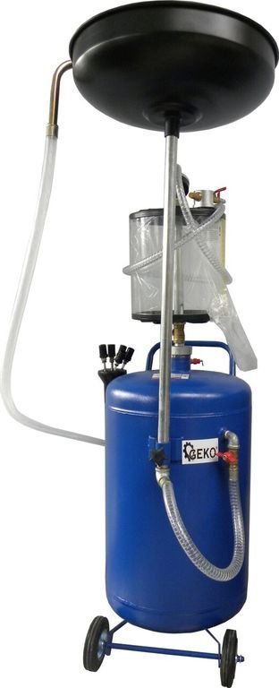 Pojizdná olejová jímka s odsávačkou 80L a odměrným válcem GEKO G02120 — Autodíly PEMA