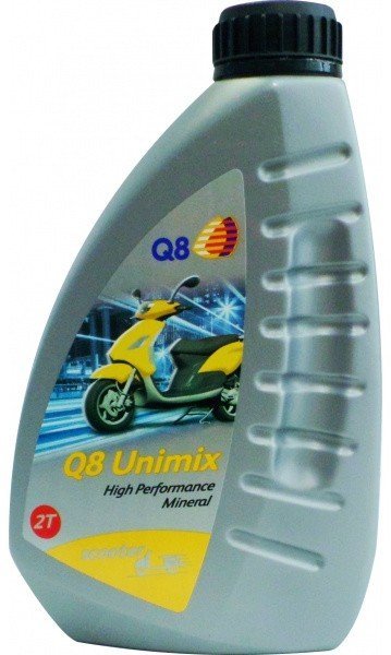 Motorový olej Q8 Unimix 2T, 1L — Autodíly PEMA