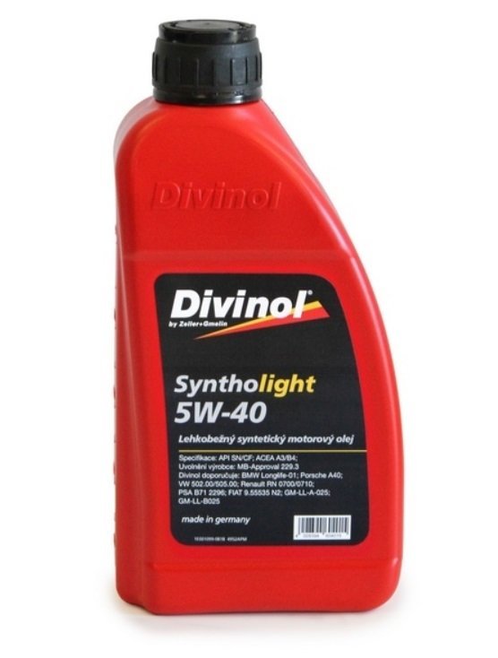 Motorový olej DIVINOL Syntholight 5W40 1 L — IMdily.cz