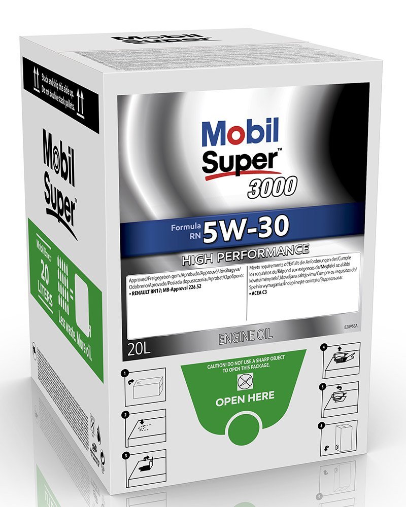 Motorový olej Mobil Super 3000 Formula RN 5W-30, 20L - Bag in box — My Online Shop