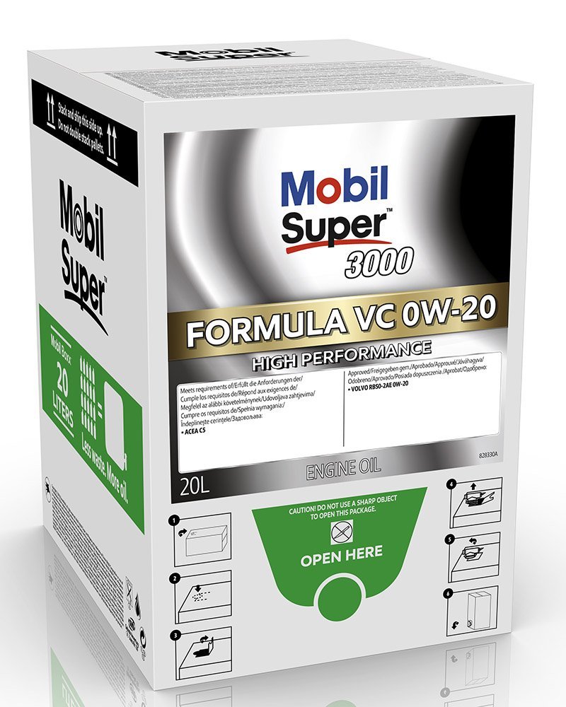 Motorový olej Mobil Super 3000 Formula VC 0W-20, 20L - Bag in box — MLPARTS