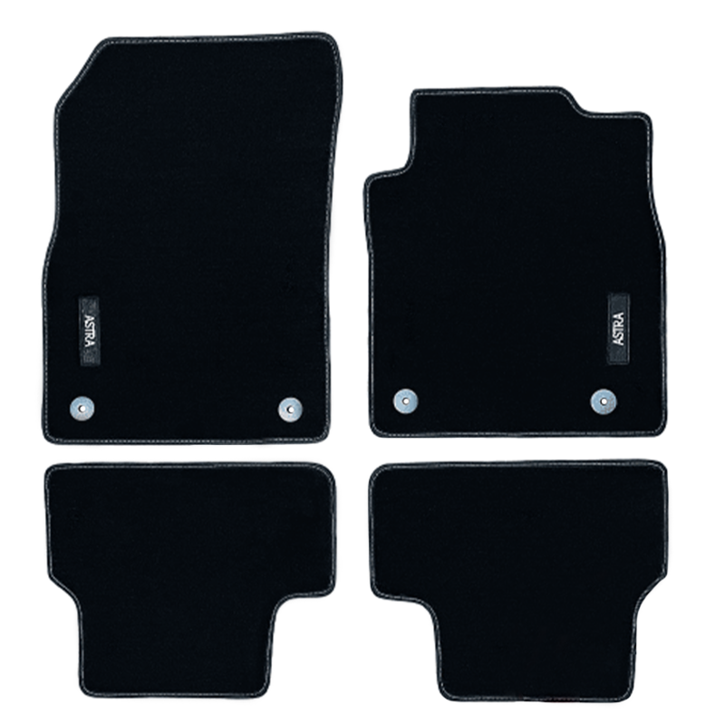 Genuine Vauxhall Astra J MK6 Velour Black Tailored Front and Rear Car Mats My Online Shop